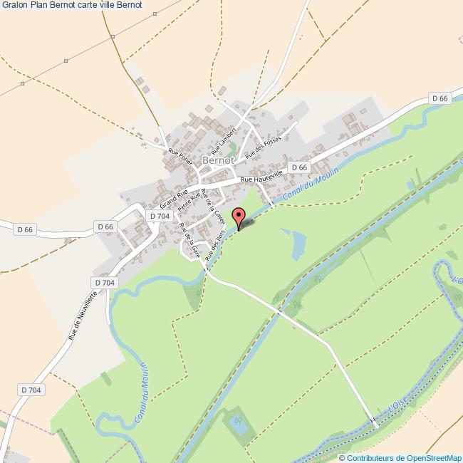 Plan Bernot carte ville Bernot
