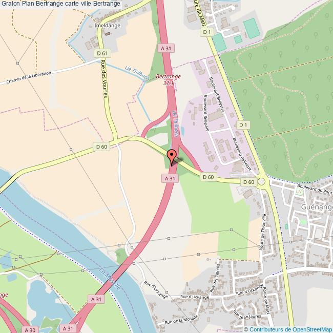 Plan Bertrange carte ville Bertrange