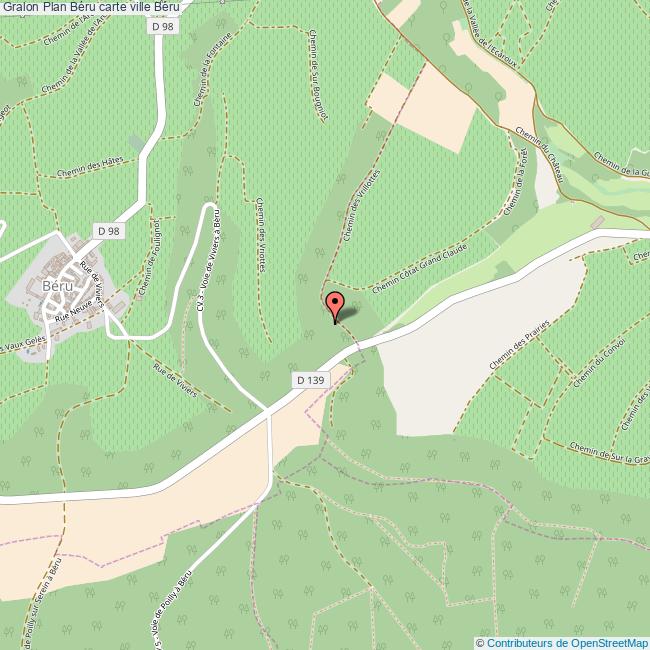 Plan Béru carte ville Béru