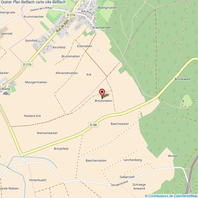 Plan Bettlach carte ville Bettlach