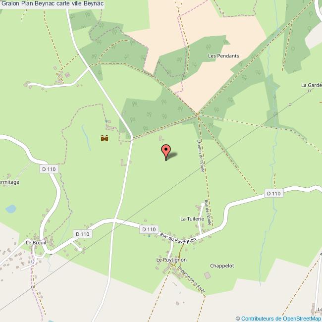 Plan Beynac carte ville Beynac