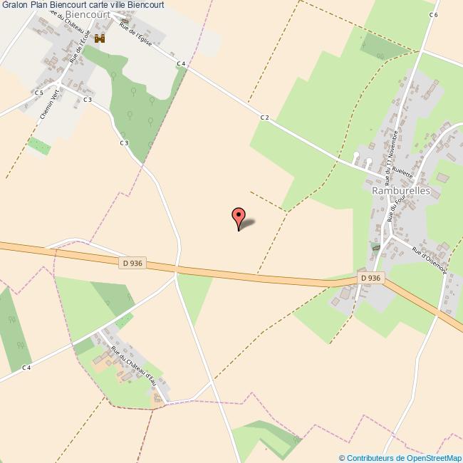 Plan Biencourt carte ville Biencourt