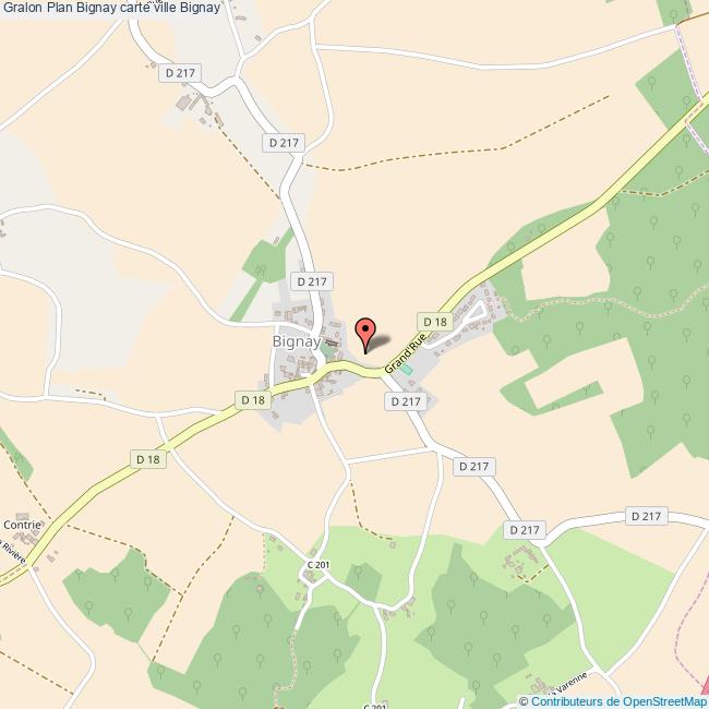 Plan Bignay carte ville Bignay