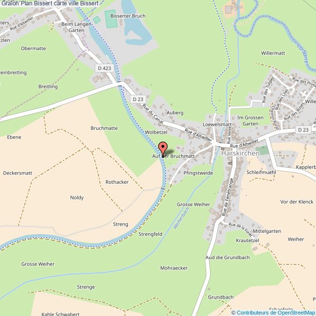 Plan Bissert carte ville Bissert