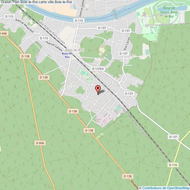Plan Bois-le-Roi carte ville Bois-le-Roi