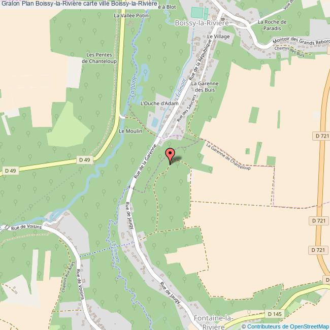 Plan Boissy-la-Rivière carte ville Boissy-la-Rivière