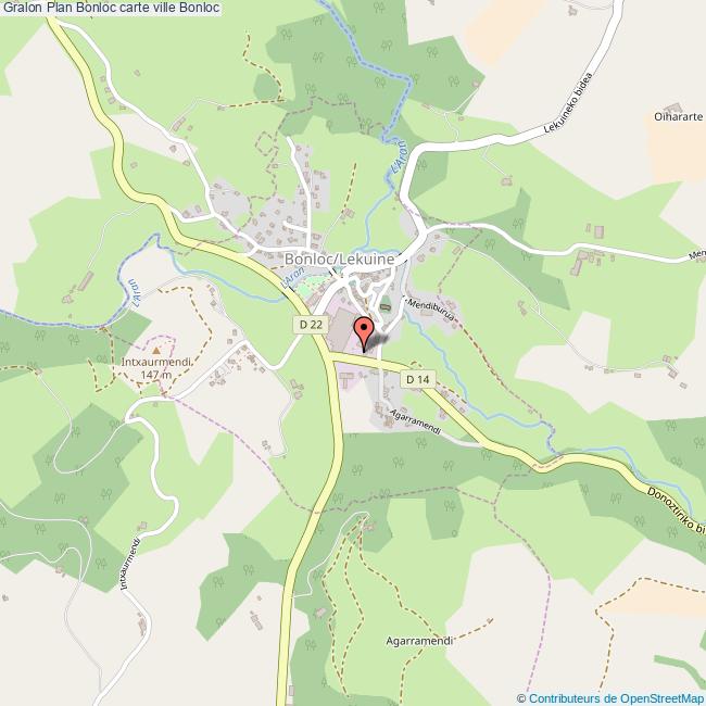 Plan Bonloc carte ville Bonloc