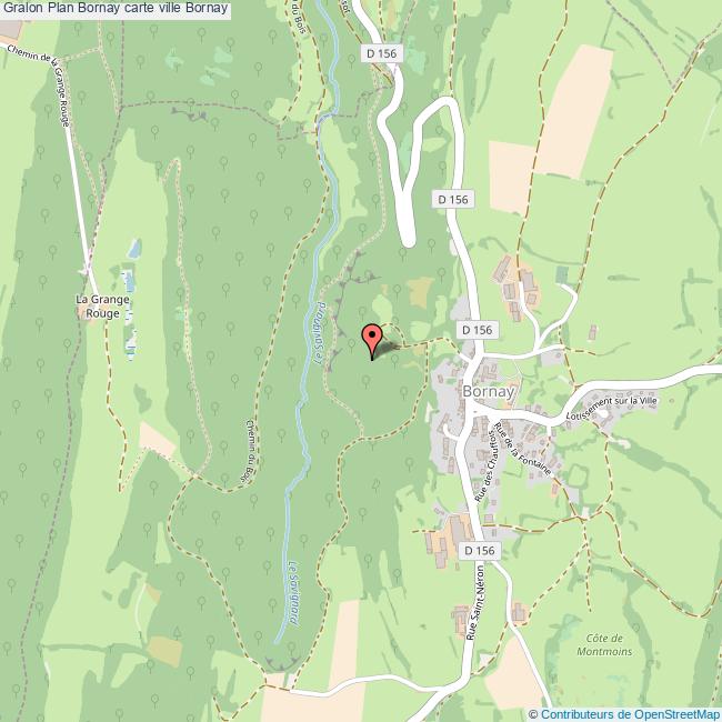 Plan Bornay carte ville Bornay