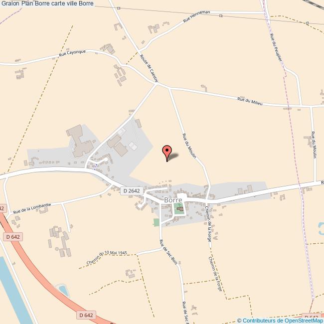 Plan Borre carte ville Borre