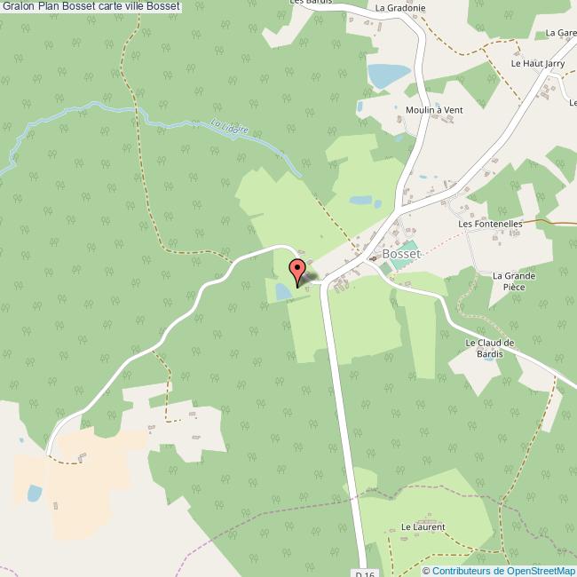 Plan Bosset carte ville Bosset