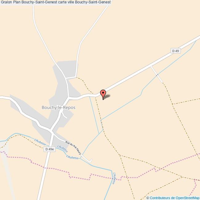 Plan Bouchy-Saint-Genest carte ville Bouchy-Saint-Genest
