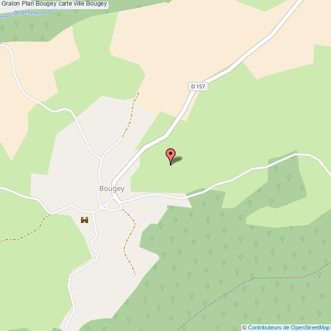 Plan Bougey carte ville Bougey