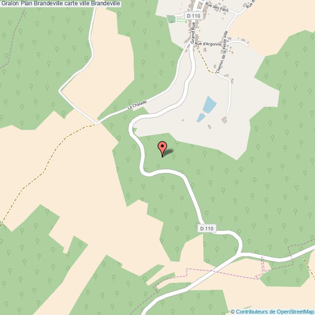 Plan Brandeville carte ville Brandeville
