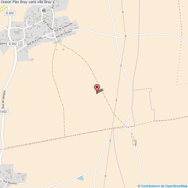 Plan Bray carte ville Bray