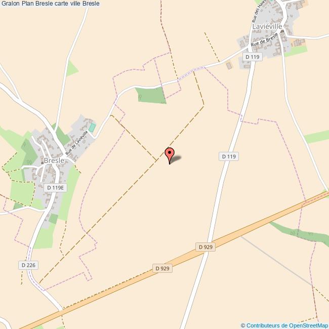 Plan Bresle carte ville Bresle