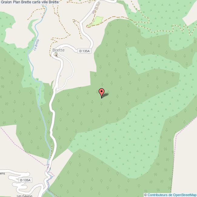 Plan Brette carte ville Brette
