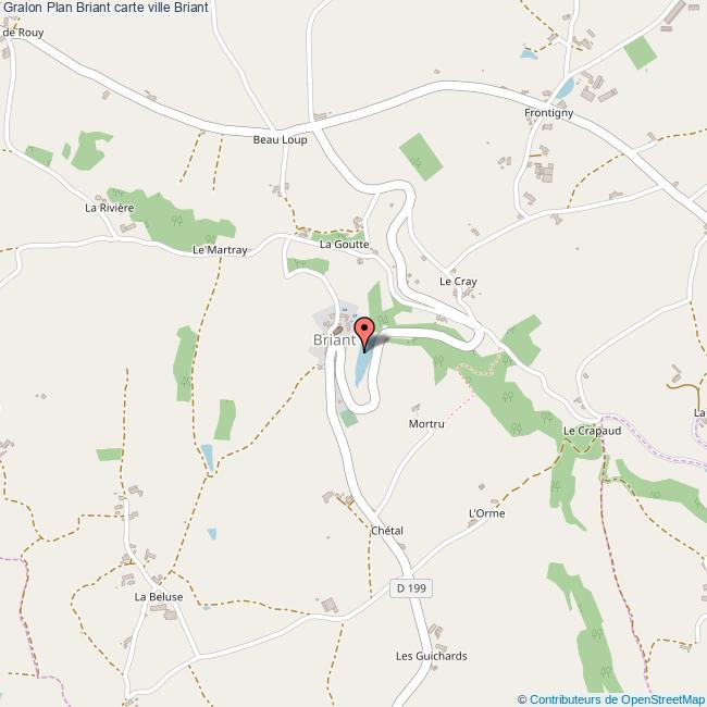 Plan Briant carte ville Briant
