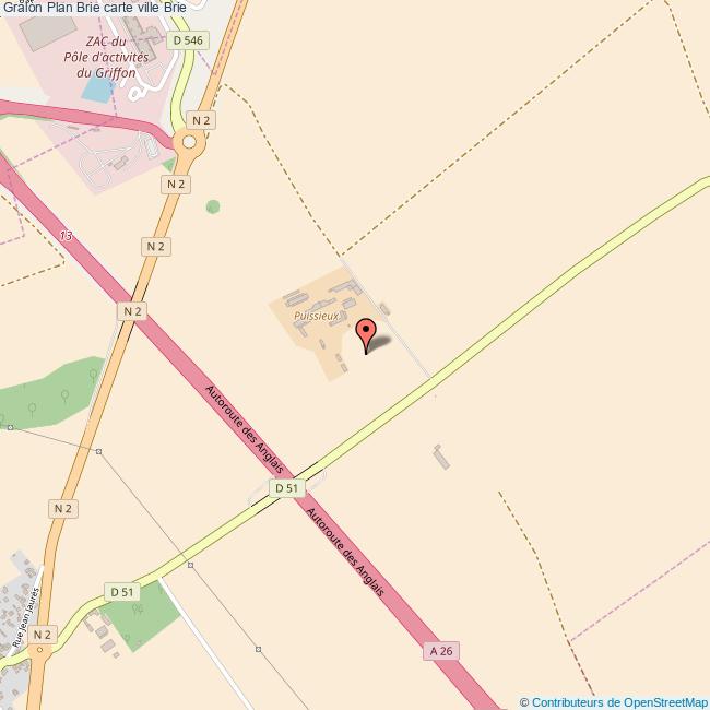 Plan Brie carte ville Brie