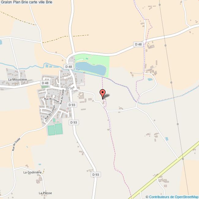 Plan Brie carte ville Brie