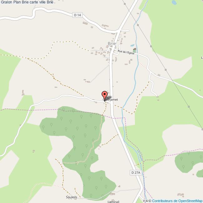 Plan Brie carte ville Brie