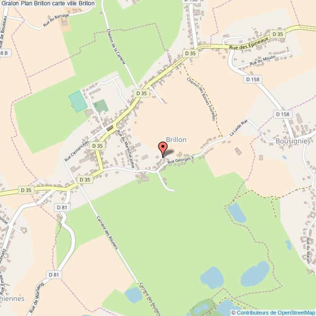 Plan Brillon carte ville Brillon