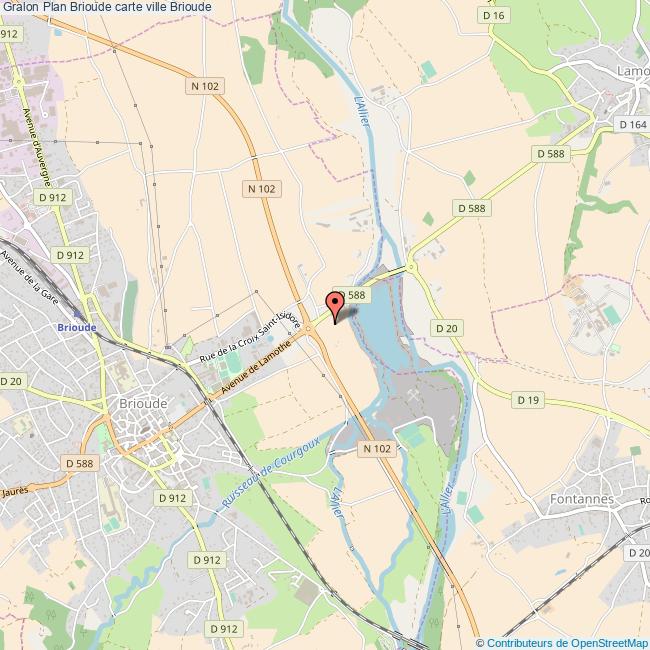 Plan Brioude carte ville Brioude