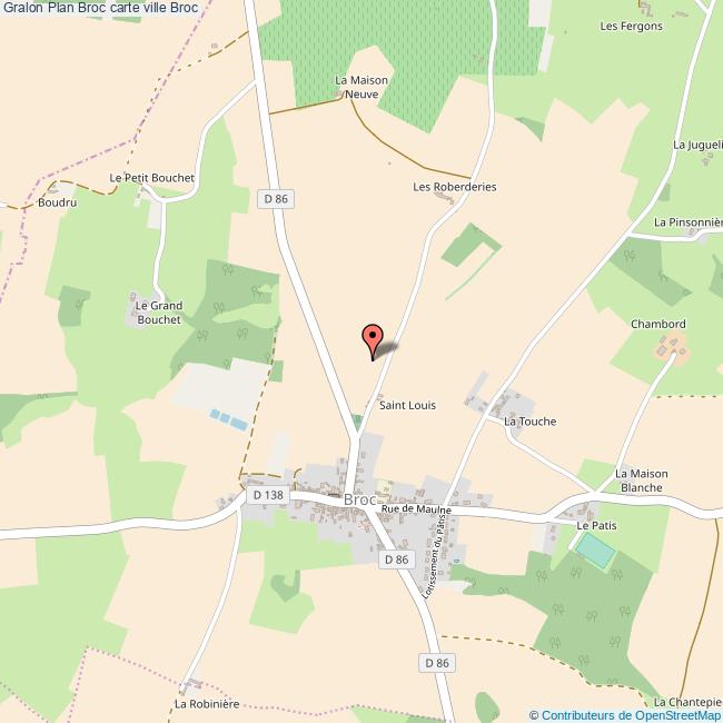 Plan Broc carte ville Broc