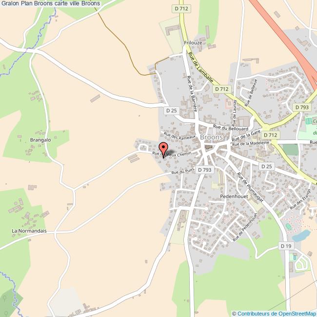 Plan Broons carte ville Broons