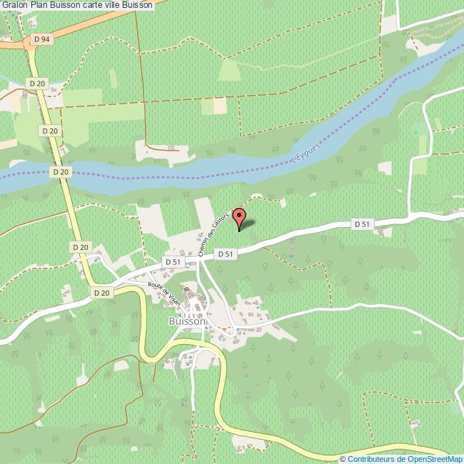 Plan Buisson carte ville Buisson