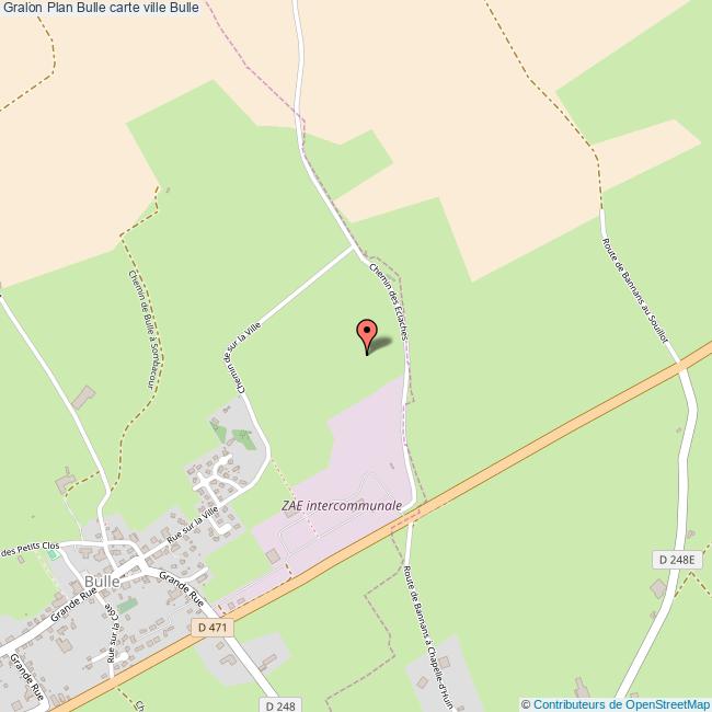 Plan Bulle carte ville Bulle