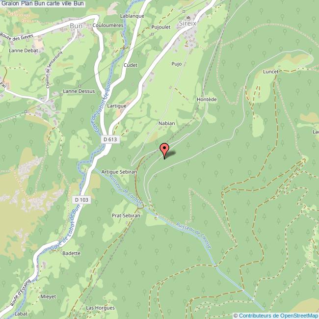 Plan Bun carte ville Bun