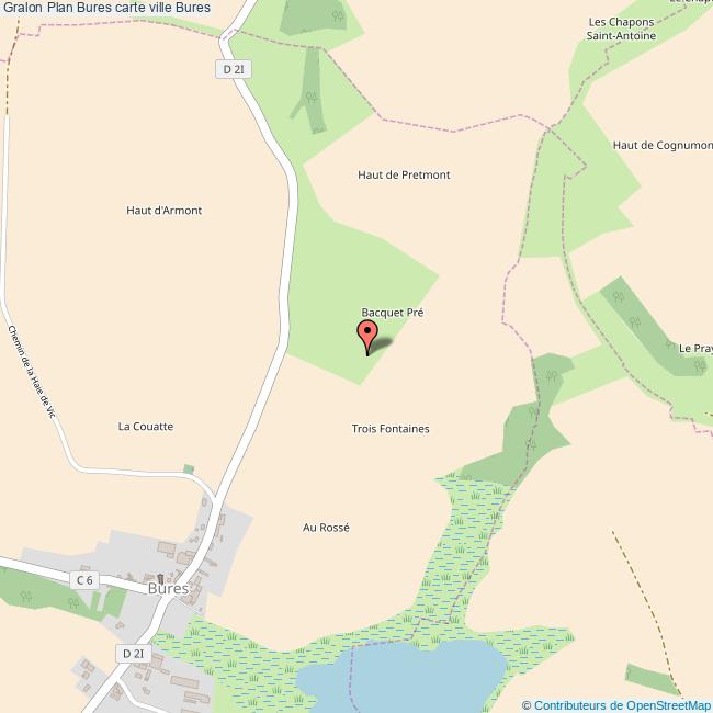 Plan Bures carte ville Bures