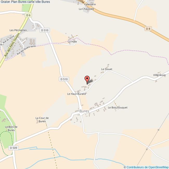 Plan Bures carte ville Bures