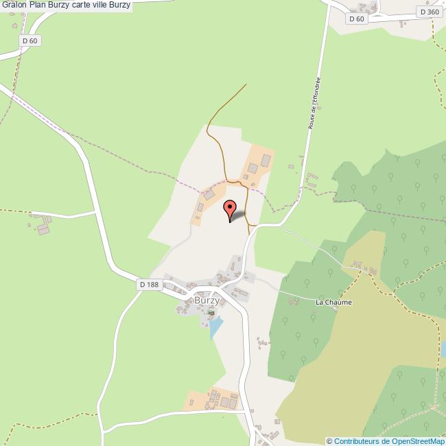 Plan Burzy carte ville Burzy