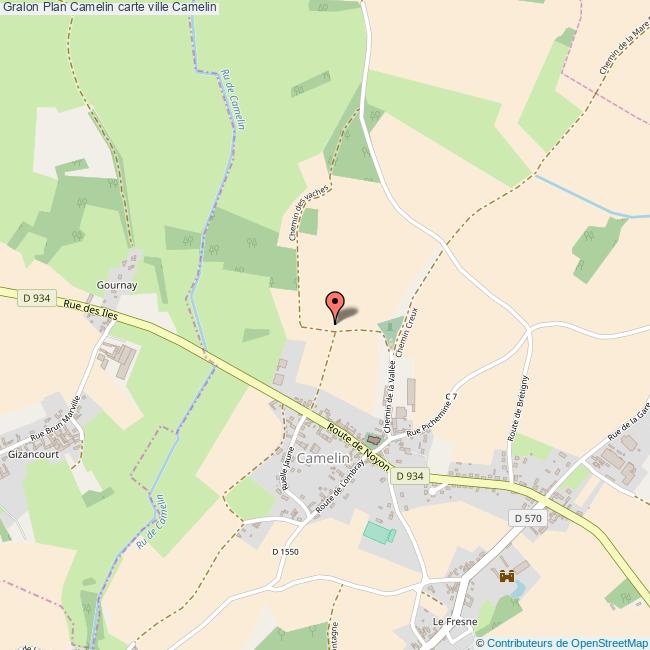 Plan Camelin carte ville Camelin