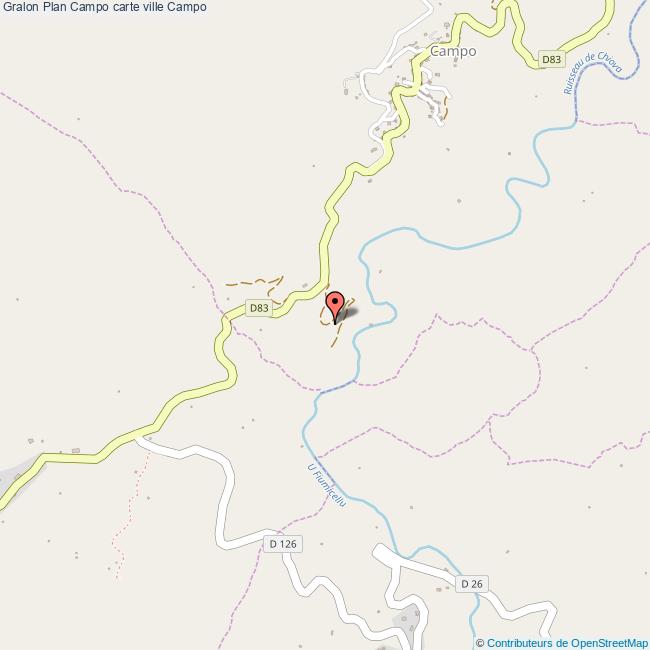 Plan Campo carte ville Campo