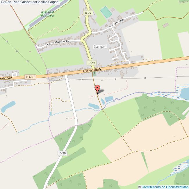 Plan Cappel carte ville Cappel