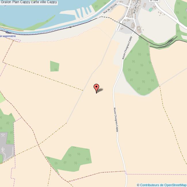 Plan Cappy carte ville Cappy