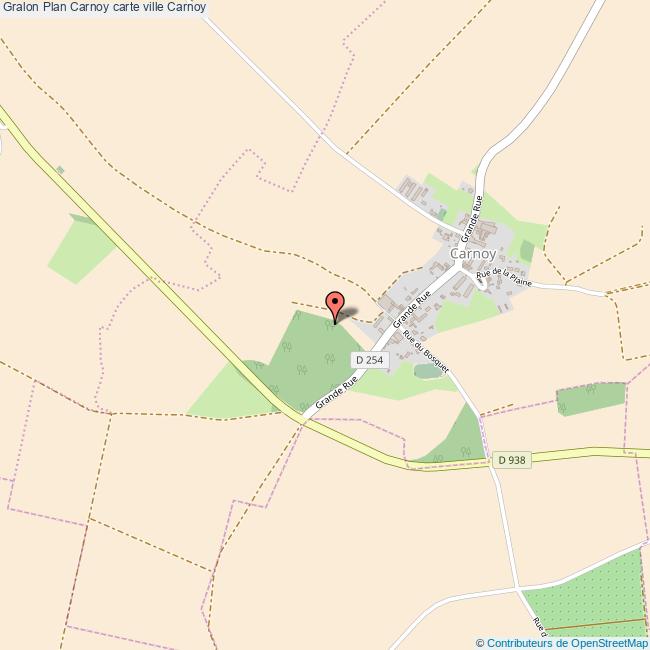 Plan Carnoy carte ville Carnoy