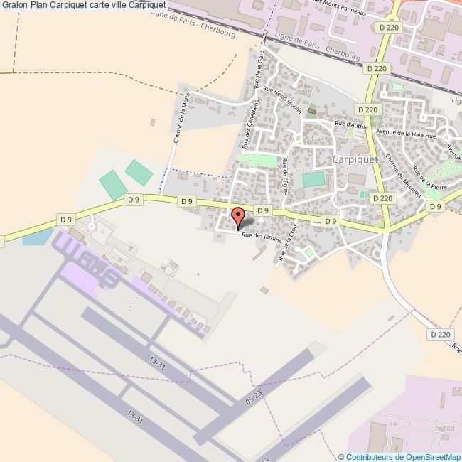 Plan Carpiquet carte ville Carpiquet