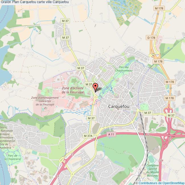 Plan Carquefou carte ville Carquefou