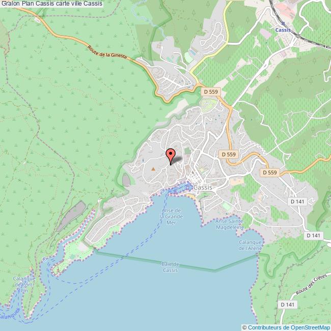 Plan Cassis carte ville Cassis