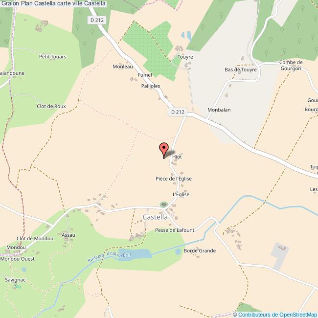 Plan Castella carte ville Castella