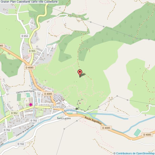 Plan Castellane carte ville Castellane