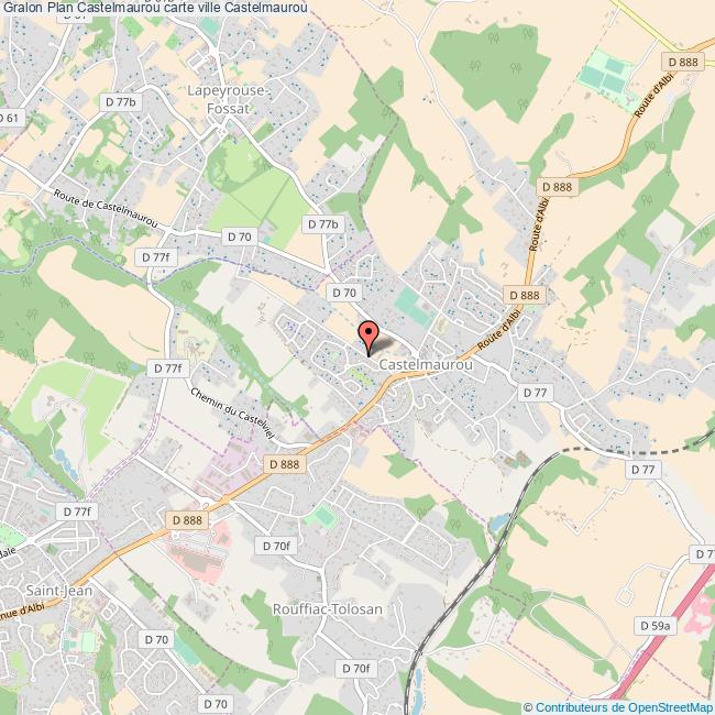Plan Castelmaurou carte ville Castelmaurou