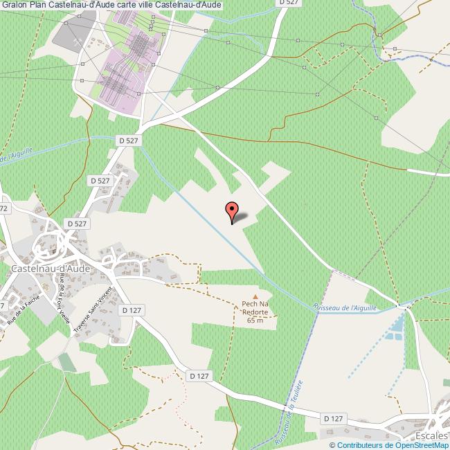 Plan Castelnau-d'Aude carte ville Castelnau-d'Aude