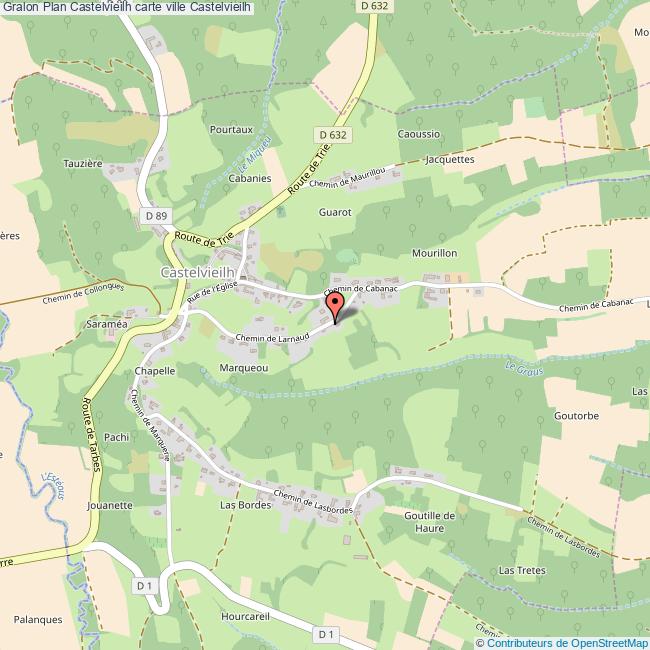 Plan Castelvieilh carte ville Castelvieilh