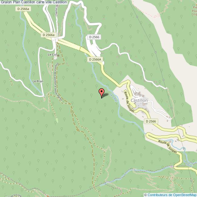Plan Castillon carte ville Castillon
