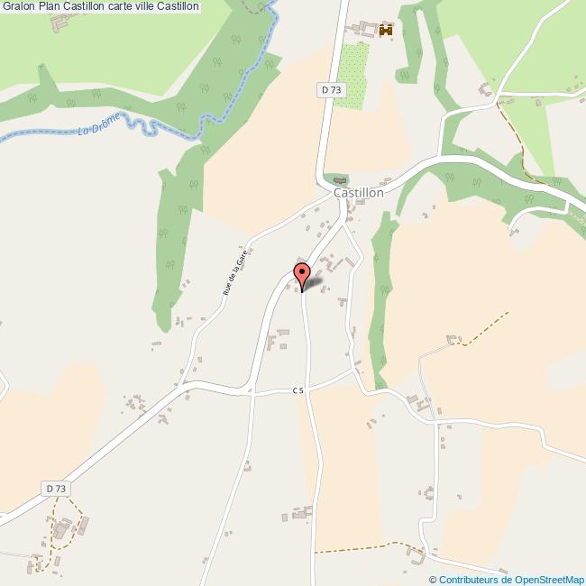 Plan Castillon carte ville Castillon