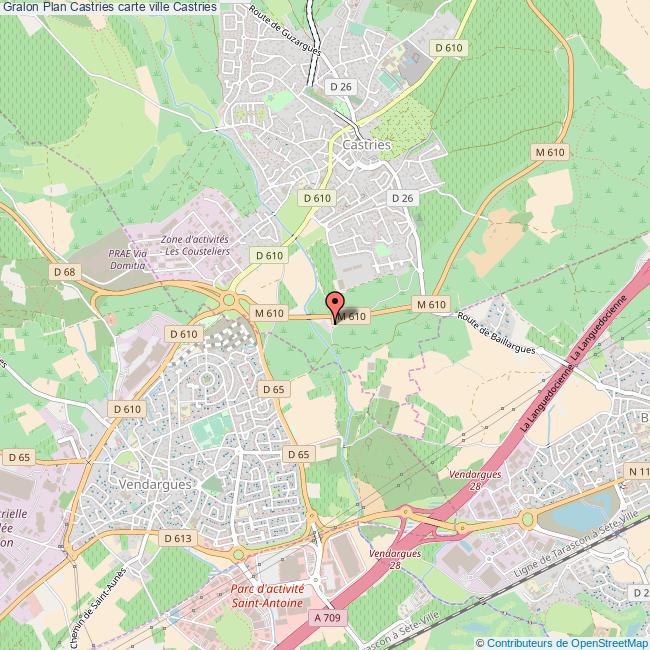 Plan Castries carte ville Castries